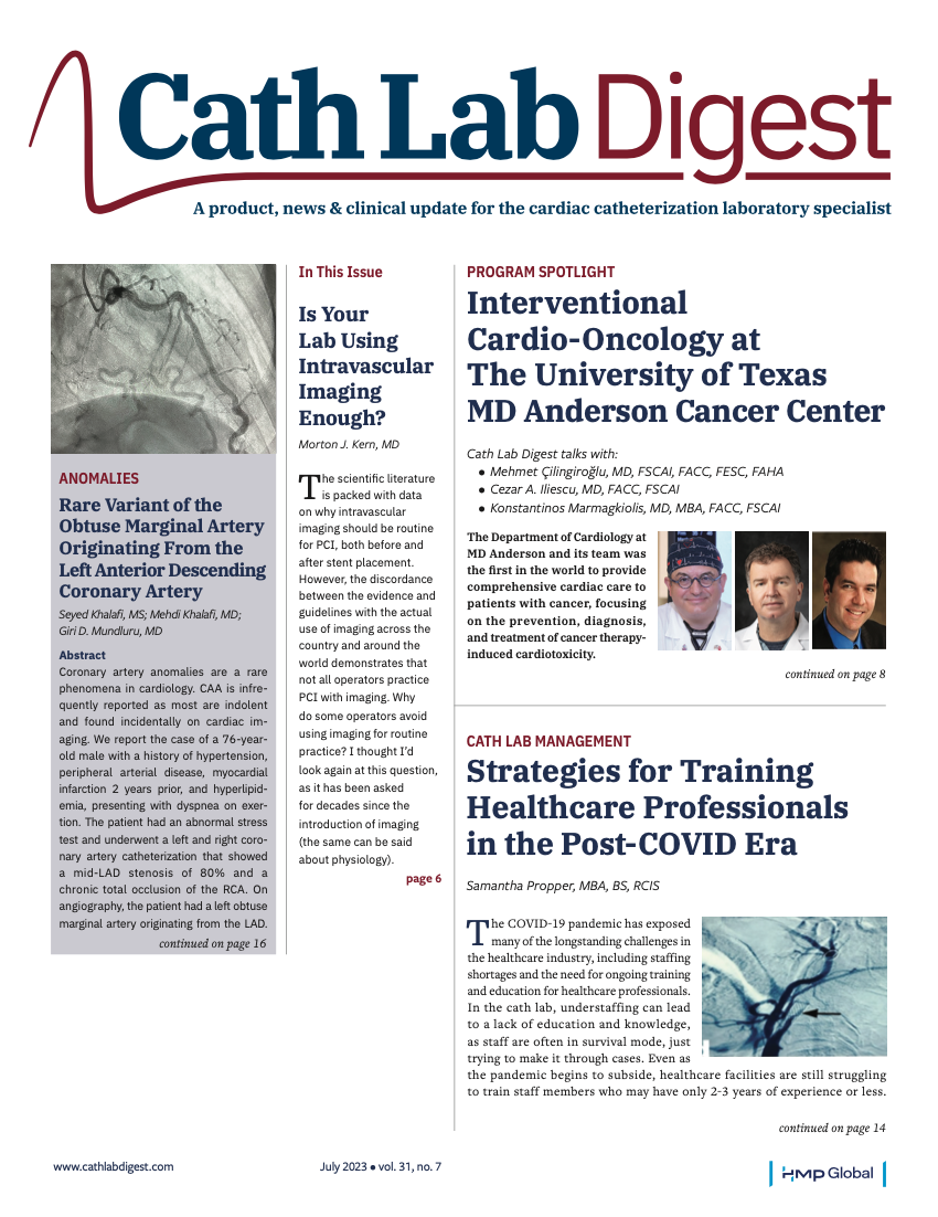 Volume 31 - Issue 7 - July 2023 | Cath Lab Digest